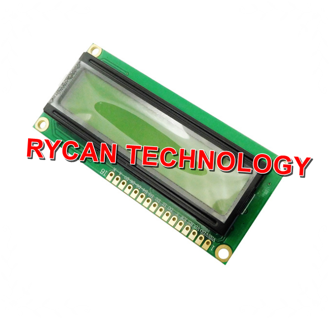 lcd 1602 kuning hijau backlight LCD 16x2 Display Modul ...