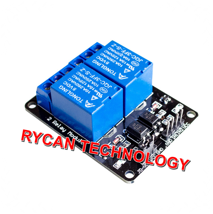 Modul relay 5V 2 channel OUTPUT 250VAC 30VDC 10A WITH OPTOCUPLER MODUL ...