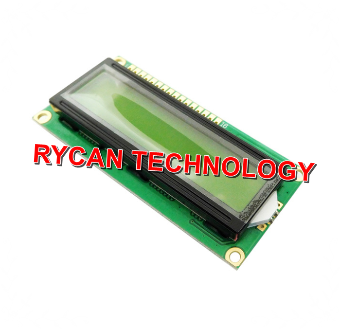 lcd 1602 kuning hijau backlight LCD 16x2 Display Modul ...