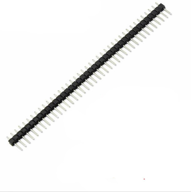 Header Male 2.54mm 40 Pin Single Row HEADER HEMBRA Hitam ...