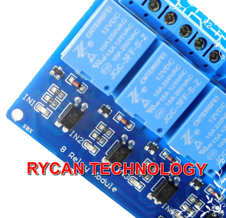 Modul Relay 8 Channel 5 Volt dengan isolasi OPTO AVR / 51 / PIC ...