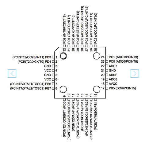 ATmega328 IC ATmega328p ATmega 328 328p SMD ATmega328P-AU Bootloader ...