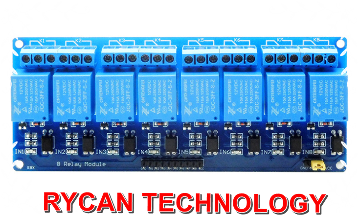 Modul Relay 8 Channel 5 Volt dengan isolasi OPTO AVR / 51 / PIC ...