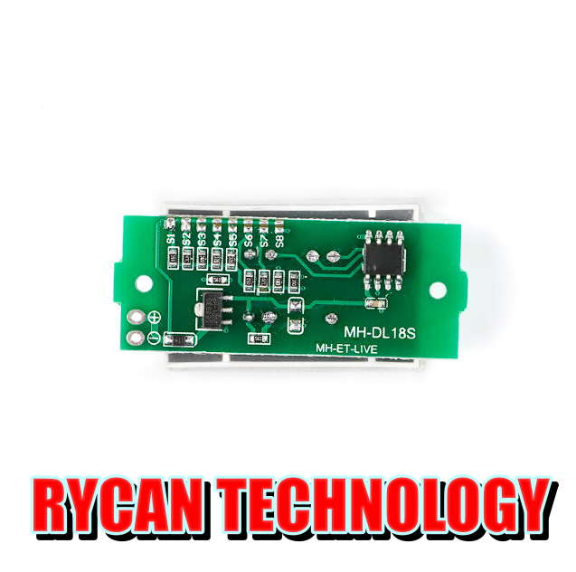 LED Meter Baterai Lithium capacity module Indikator LED Biru ...